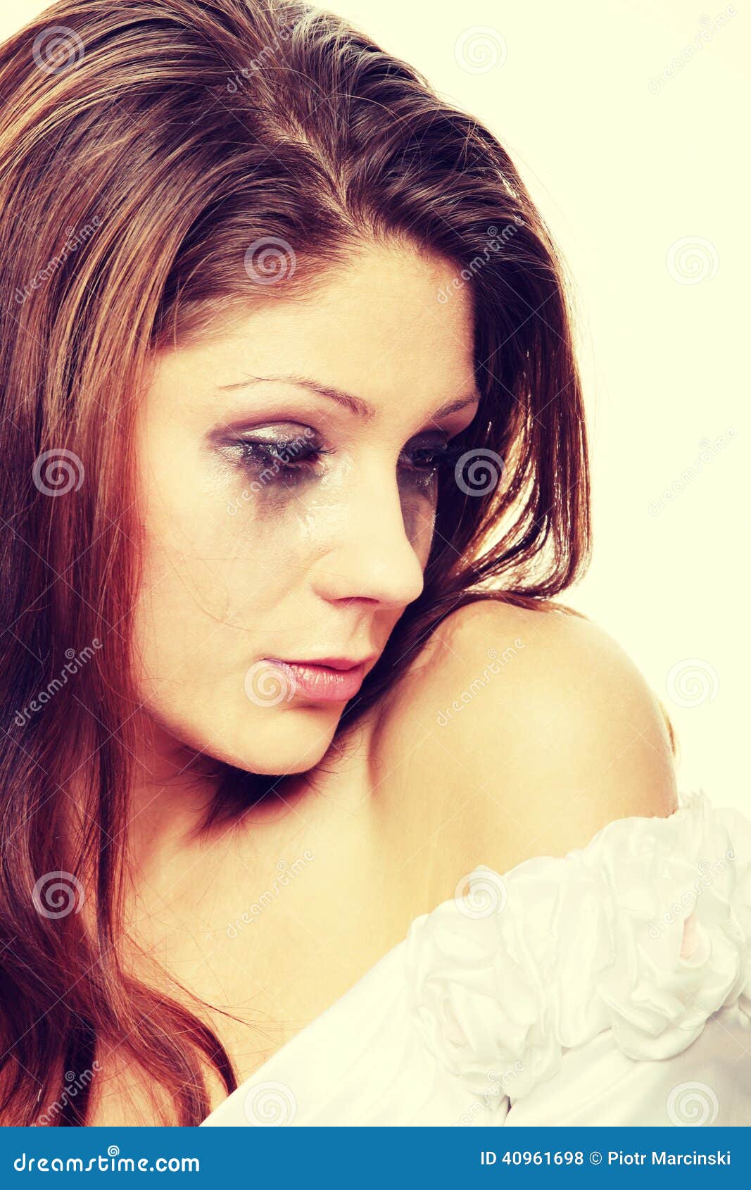 Sad bride stock photo. Image of love, beautiful, depressed - 40961698