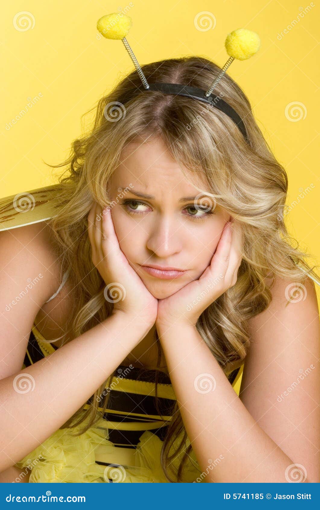 Sad Bumblebee Costume stock image. Image of beautiful - 5741185