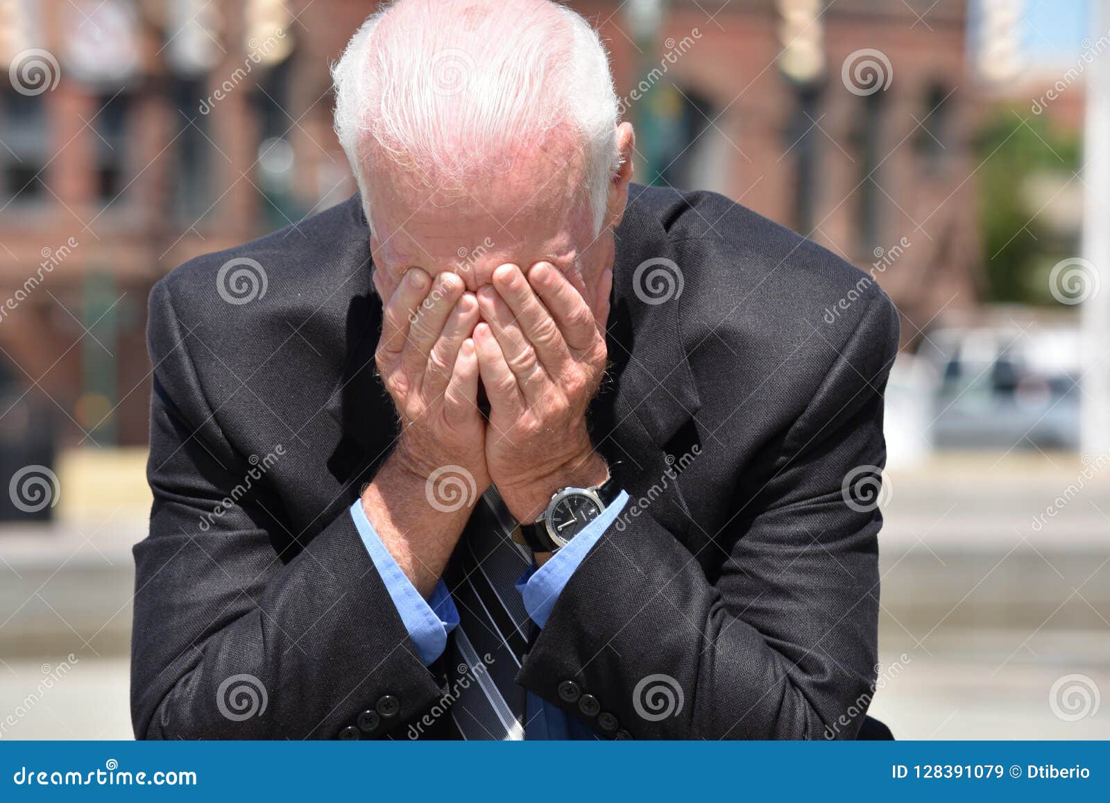 Sad Business Executive stock image. Image of boss, profession - 128391079