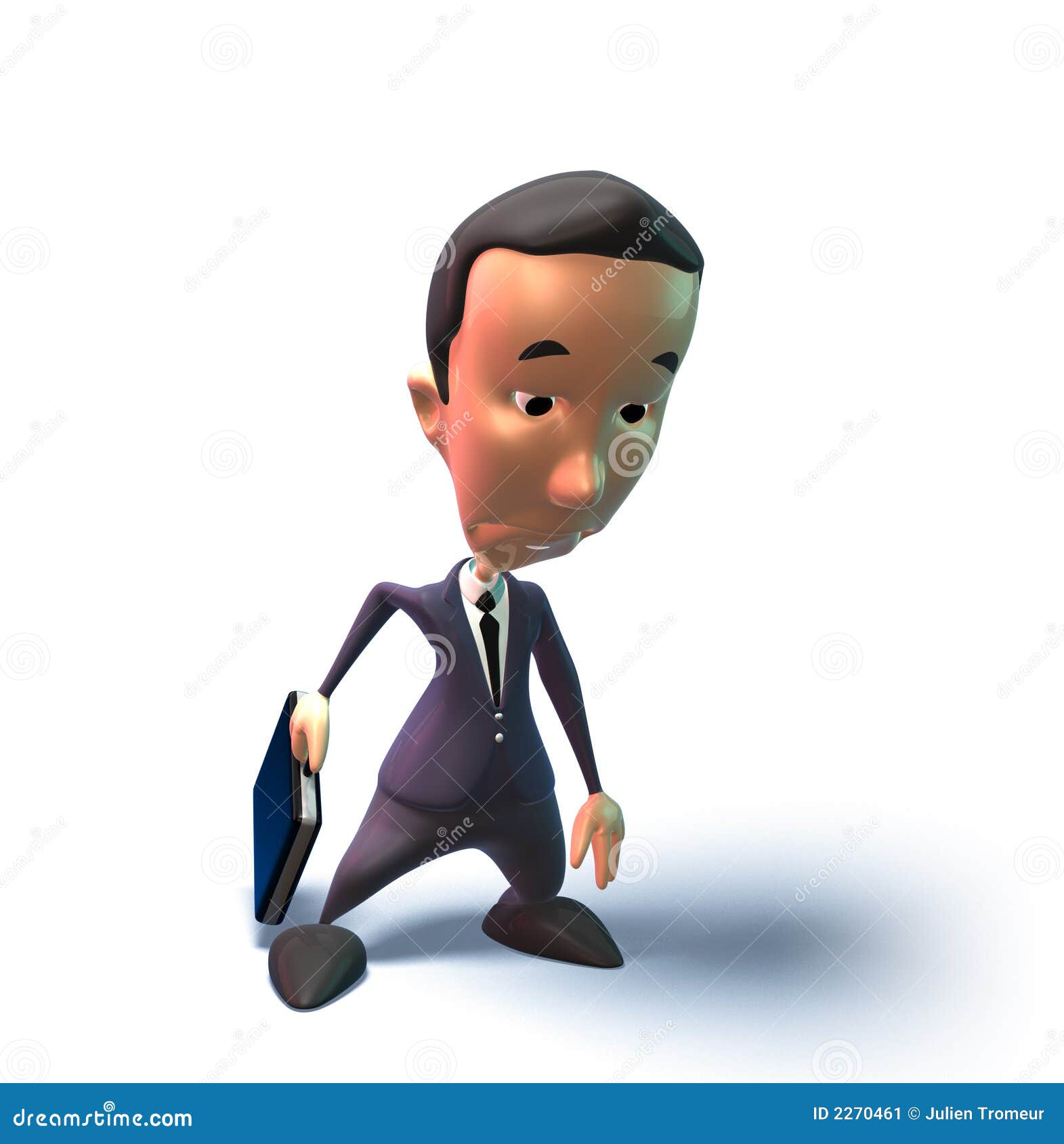 Sad business man stock illustration. Illustration of work - 2270461