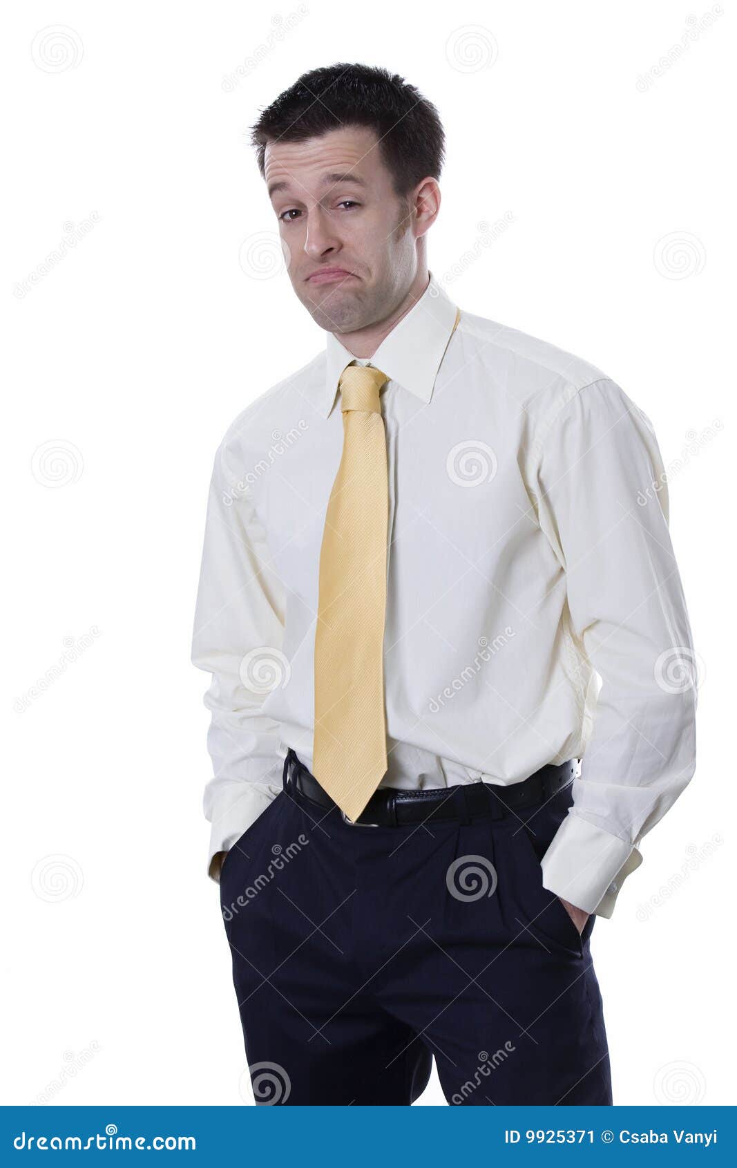 Sad business man stock image. Image of head, disappointment - 9925371