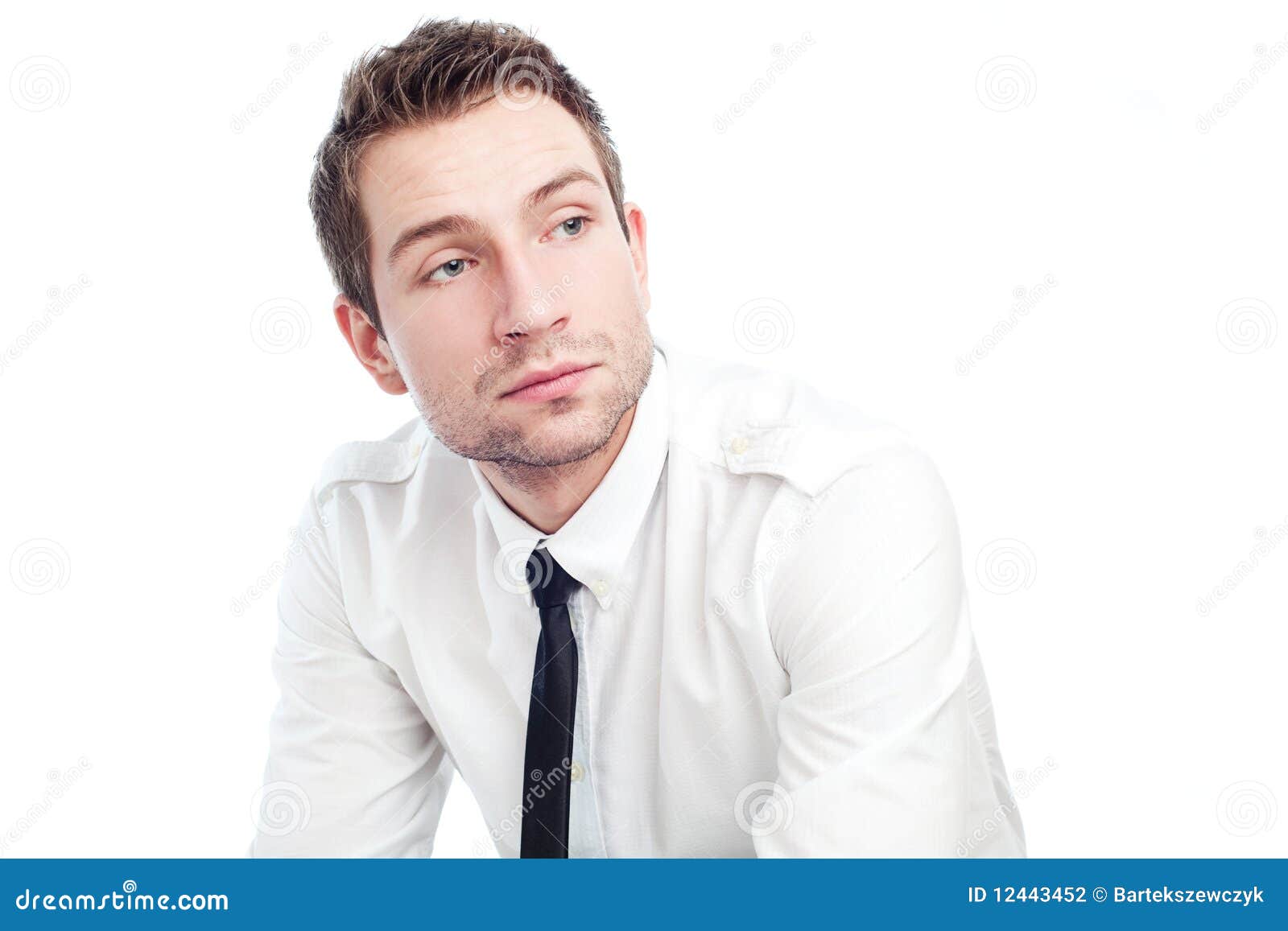 Sad businessman stock photo. Image of beauty, depressed - 12443452
