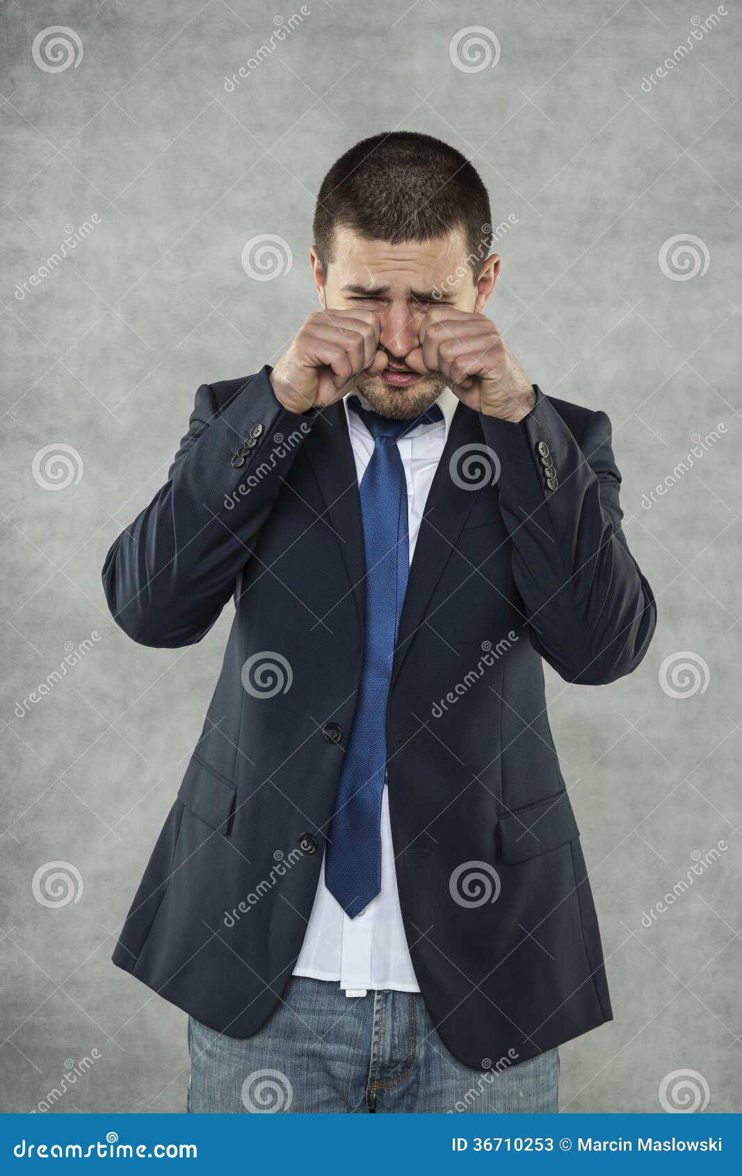 Sad businessman stock image. Image of revulsion, desire - 36710253