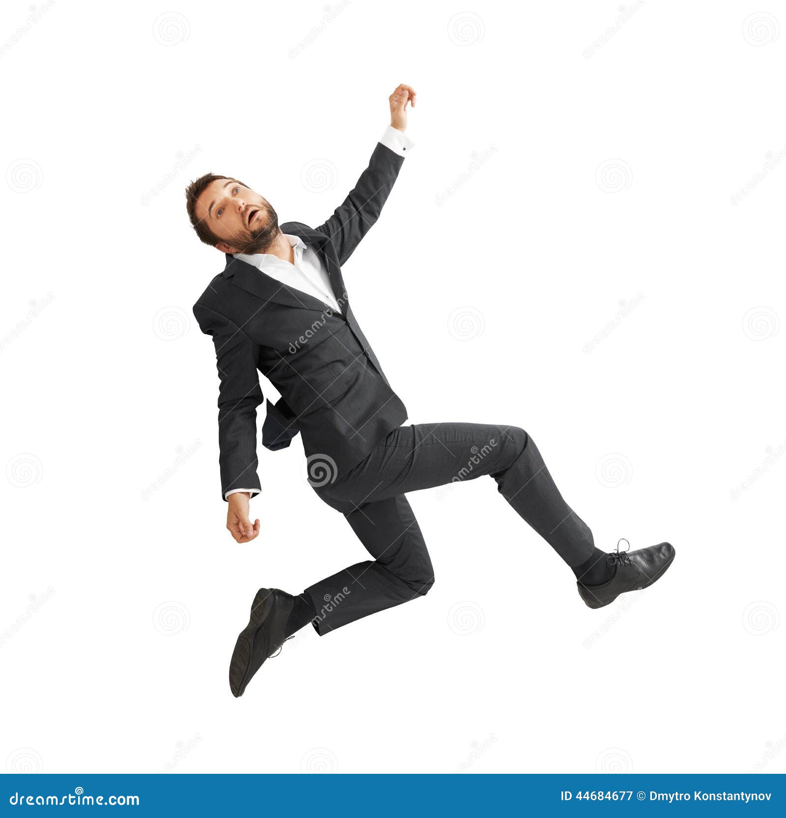 Sad Businessman Falling Down Stock Image - Image of business, toppling ...