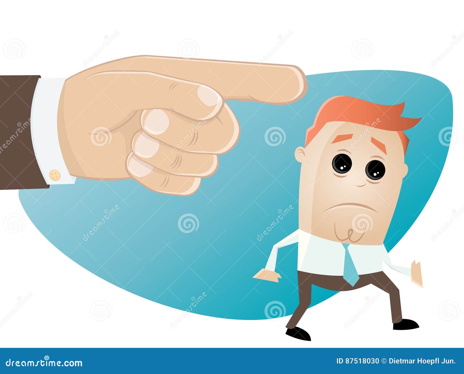 Sad Businessman is Getting Fired Stock Vector - Illustration of cartoon ...