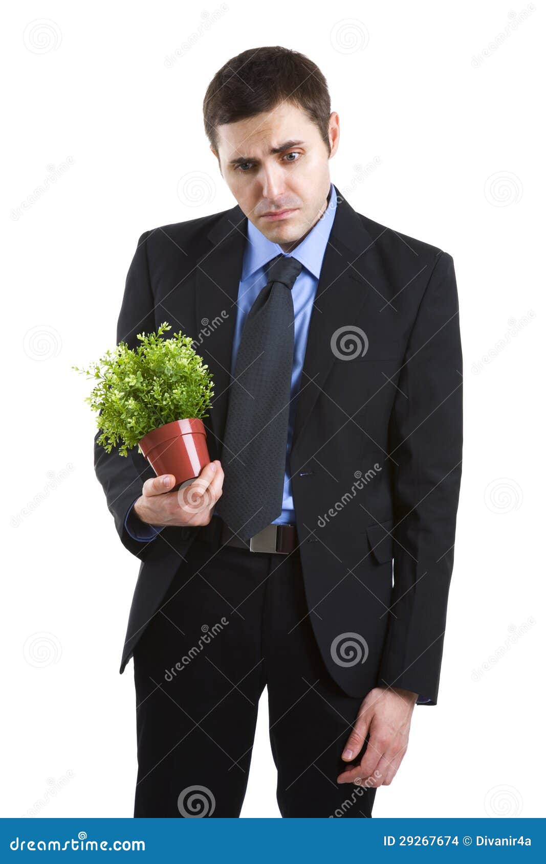 Sad Businessman Over White Background Stock Photo - Image of caucasian ...