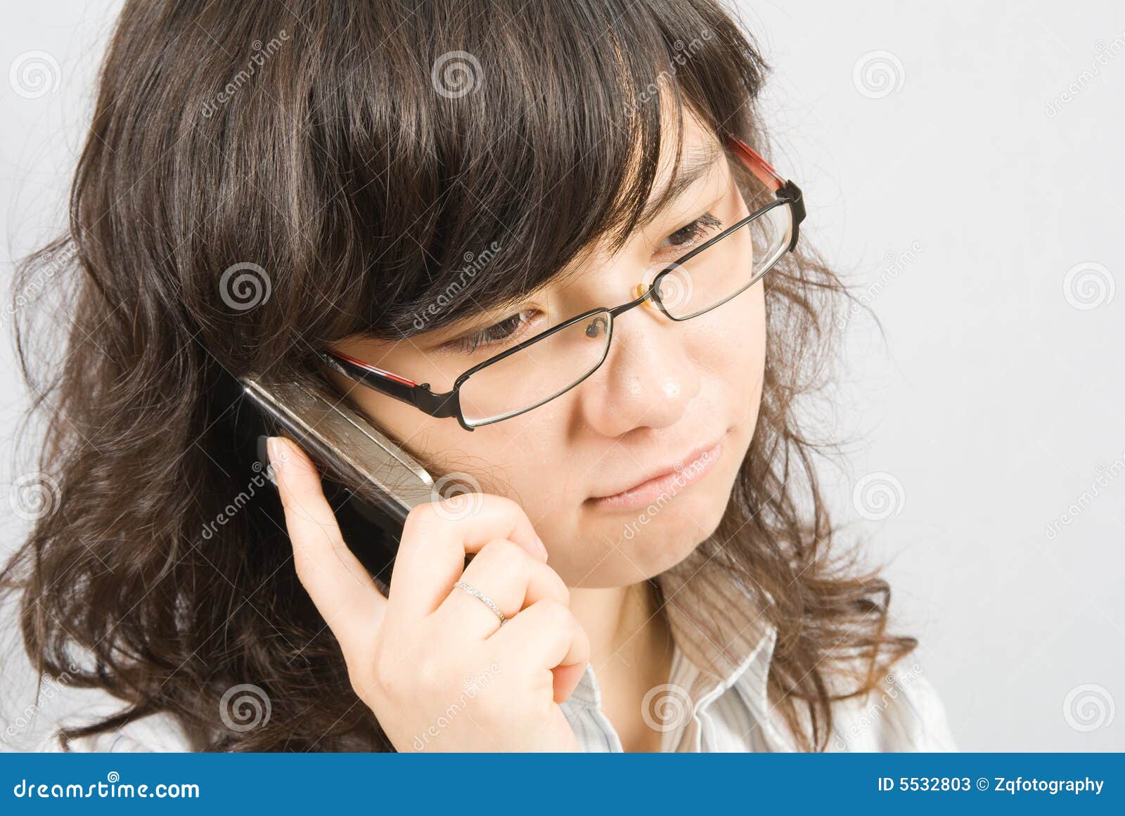 Sad Call stock image. Image of hair, sadness, person, curved - 5532803