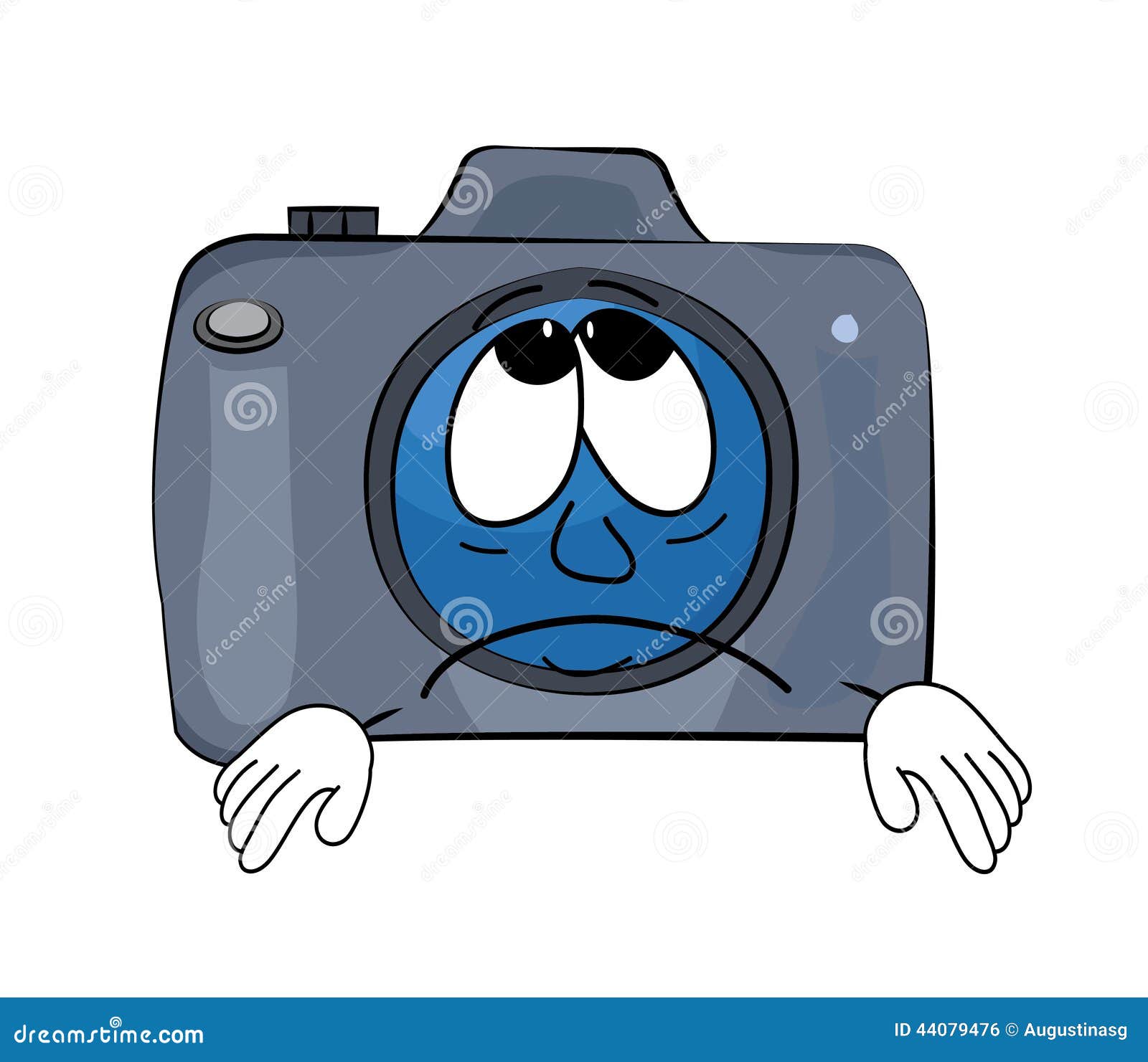 Sad Camera cartoon stock illustration. Illustration of camera - 44079476