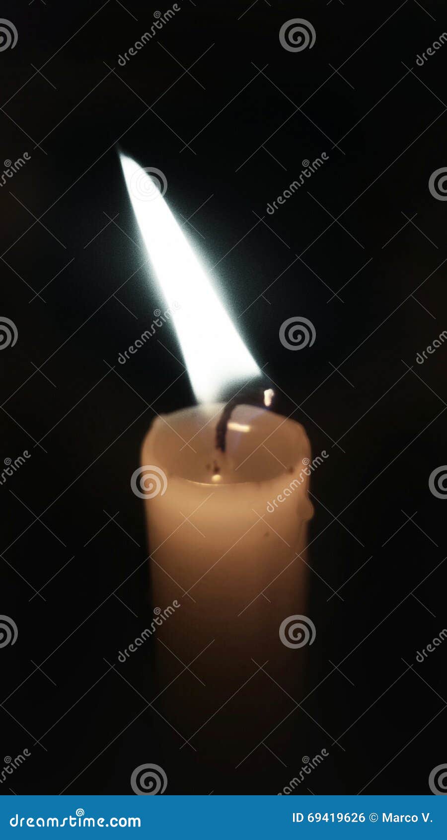 Sad candle stock photo. Image of fire, candle, blue, flame - 69419626