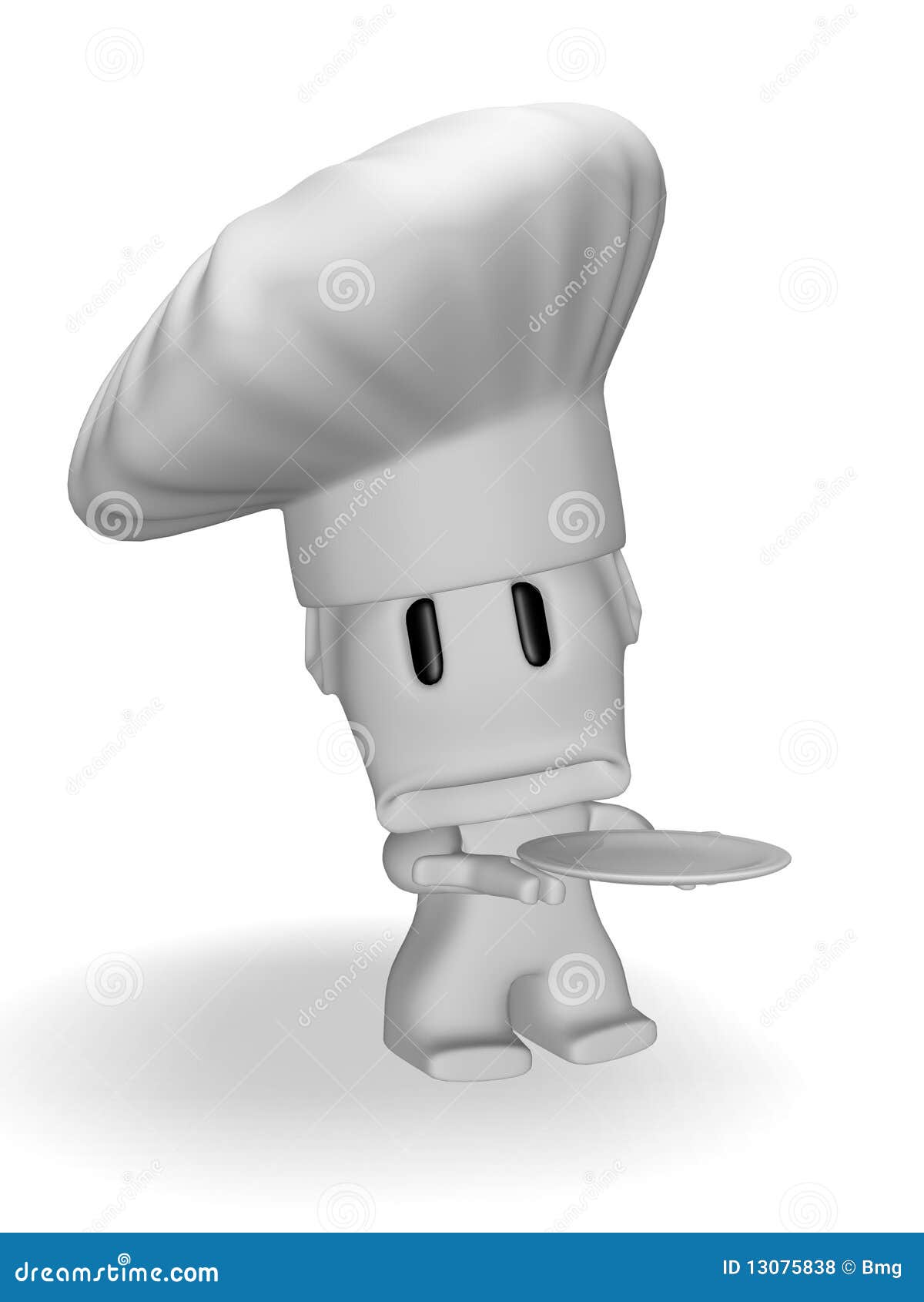 Sad caricature of a cook stock illustration. Illustration of chef ...