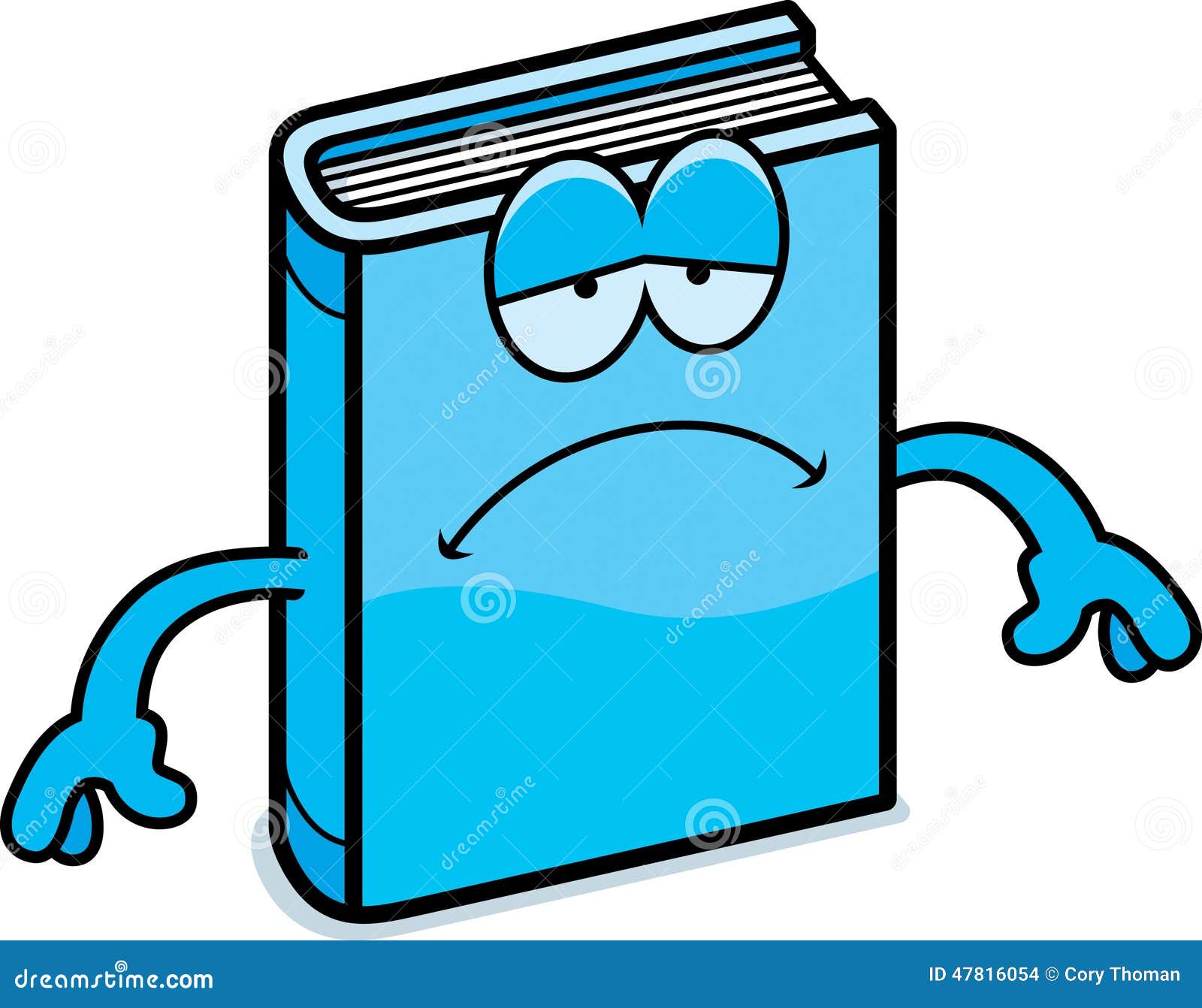 Sad Cartoon Book Stock Vector - Image: 47816054