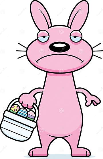 Sad Cartoon Easter Bunny stock vector. Illustration of eggs - 47752324