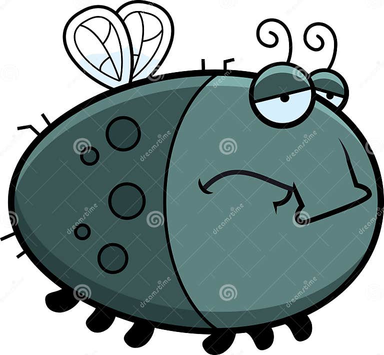 Sad Cartoon Fly stock vector. Illustration of graphic - 47088592