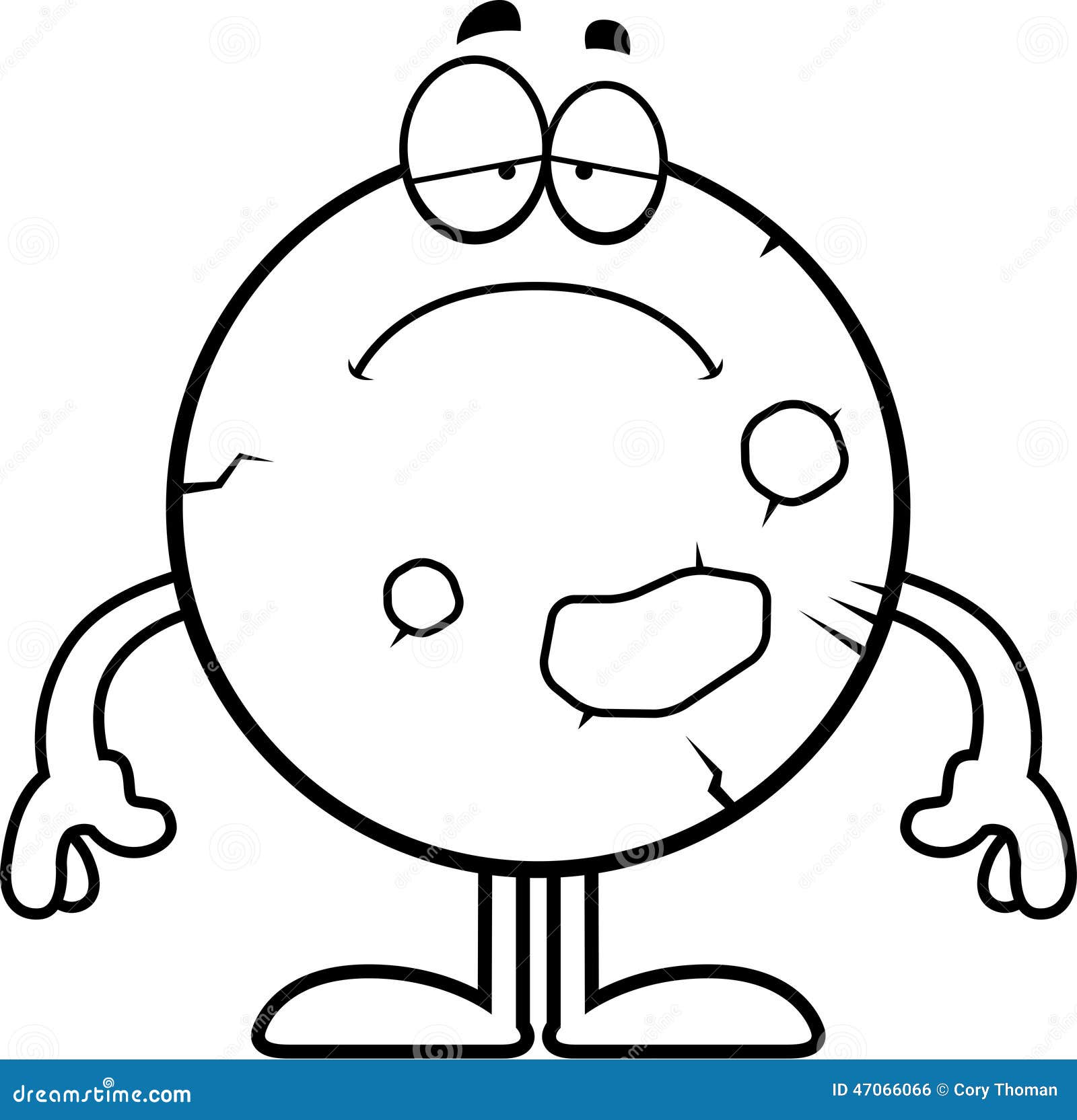 Sad Cartoon Mars stock vector. Illustration of system - 47066066