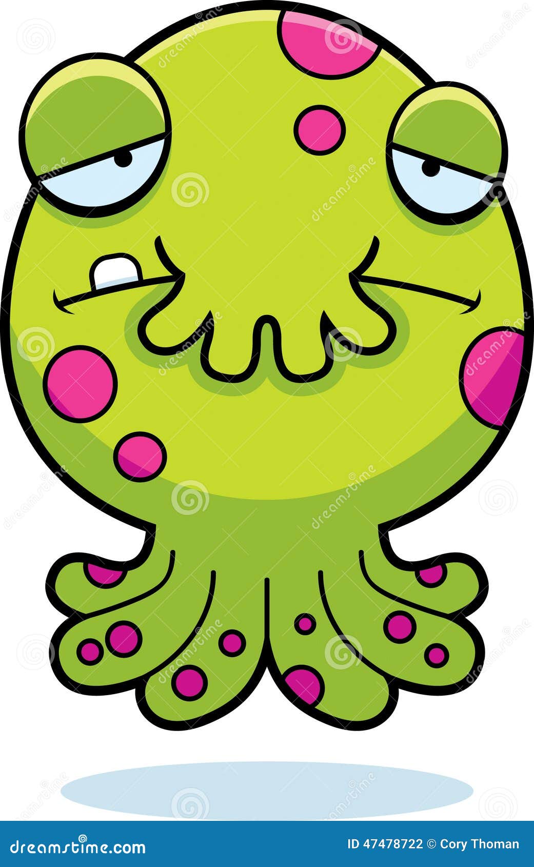 Sad Cartoon Monster stock vector. Illustration of clipart - 47478722