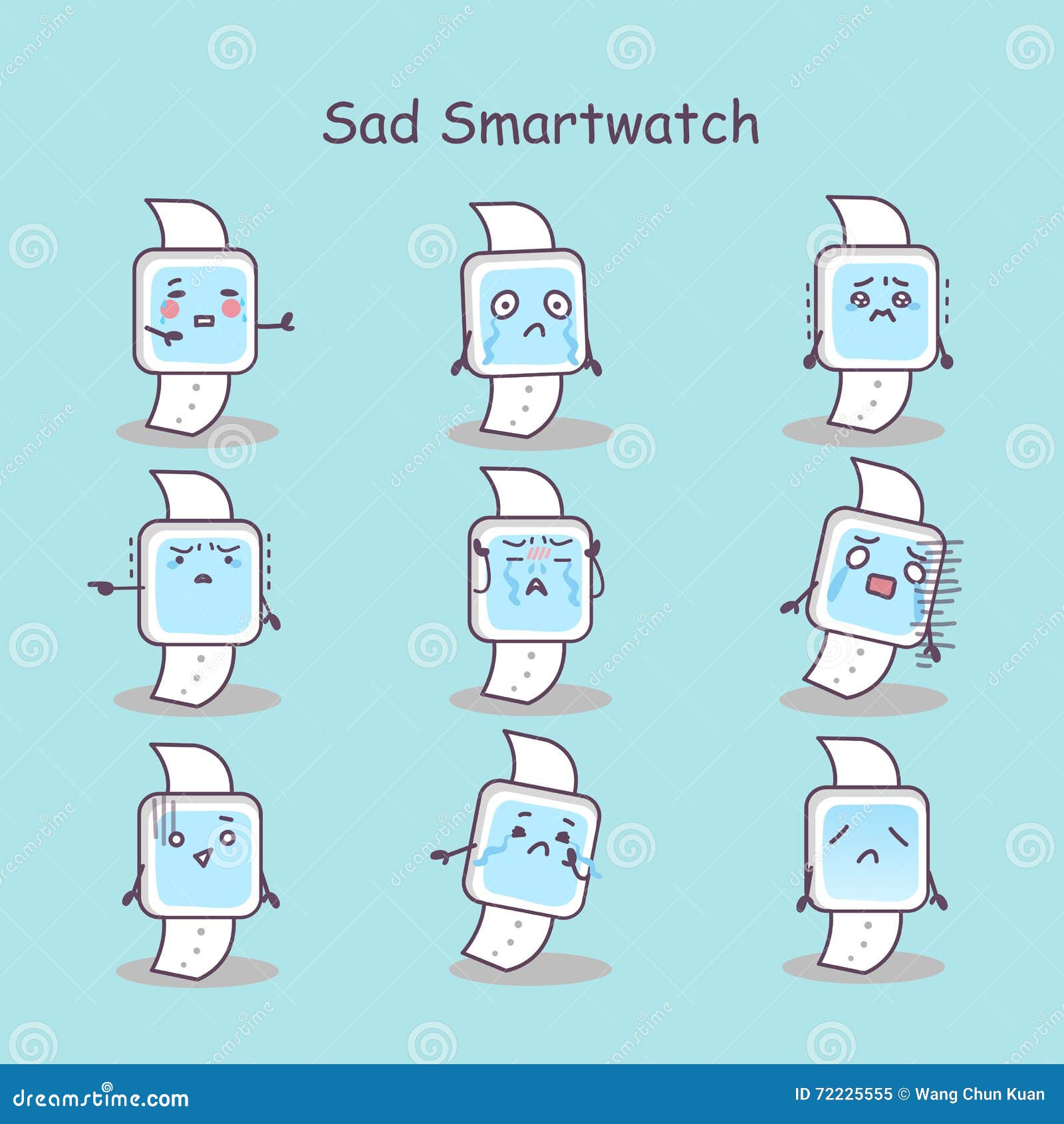 Cartoon Smart Zombie Wearing Glasses. Vector Illustration Of Furry ...