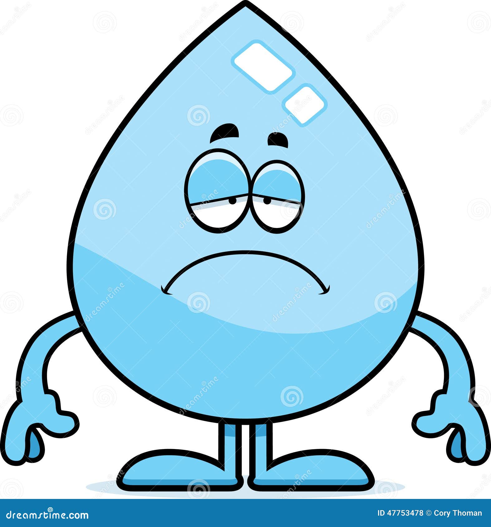Sad Water Drop Clipart