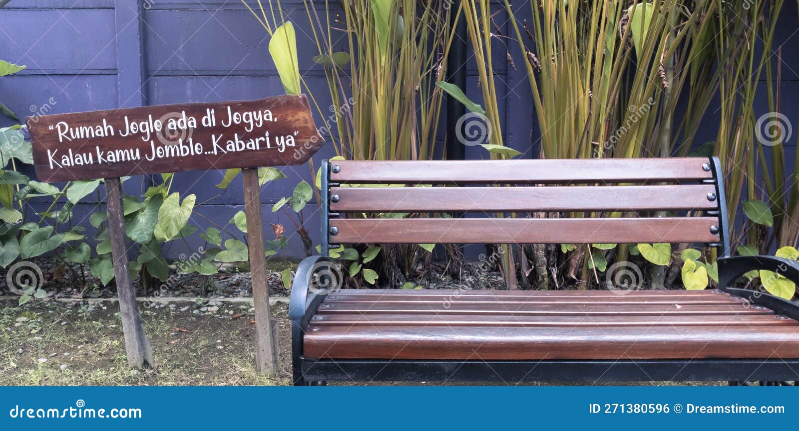 An Sad Chair and sign stock photo. Image of wall, seat - 271380596