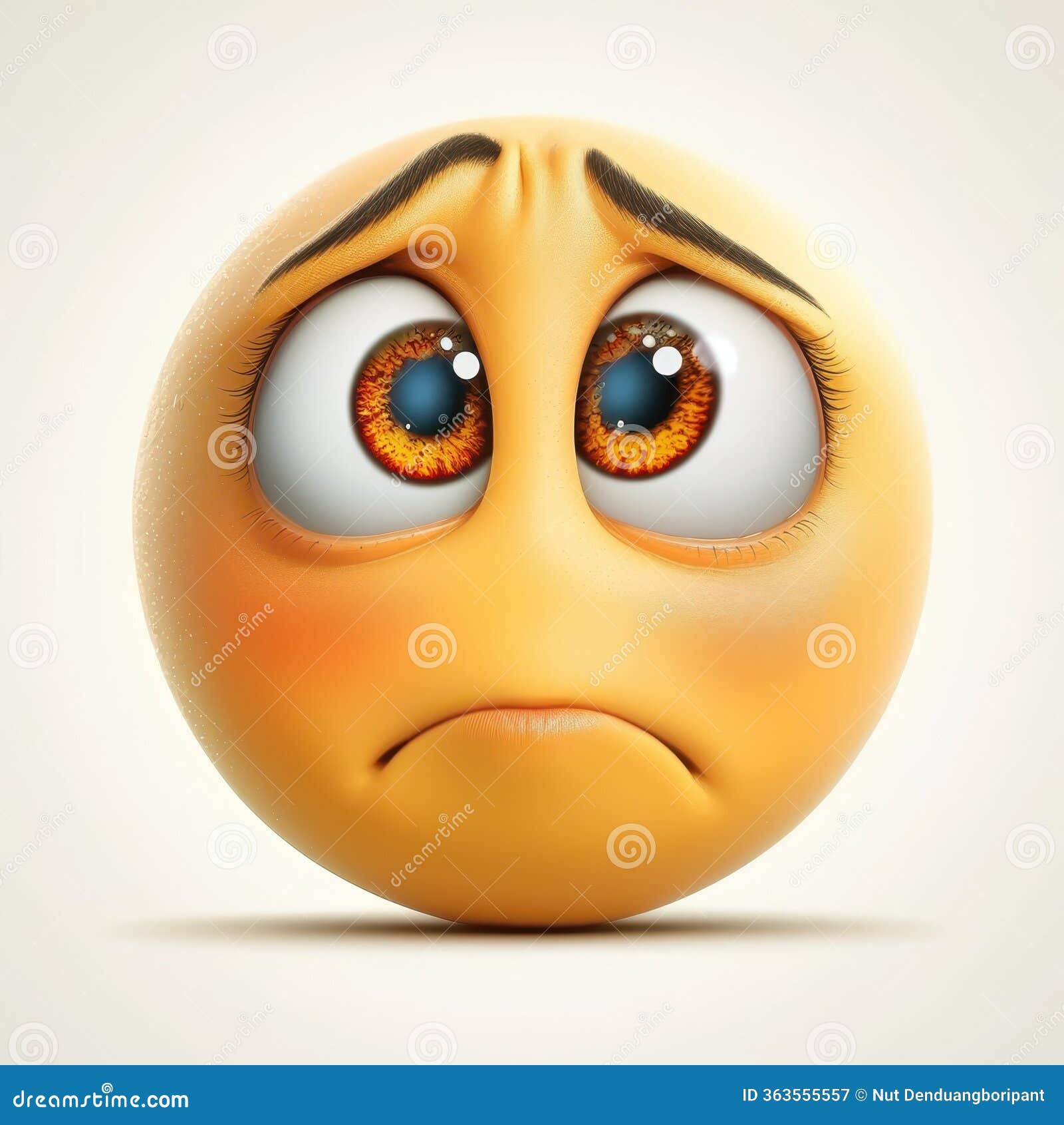 Chibi Emoji Face With Funny, Surprised Expression Royalty-Free Stock ...