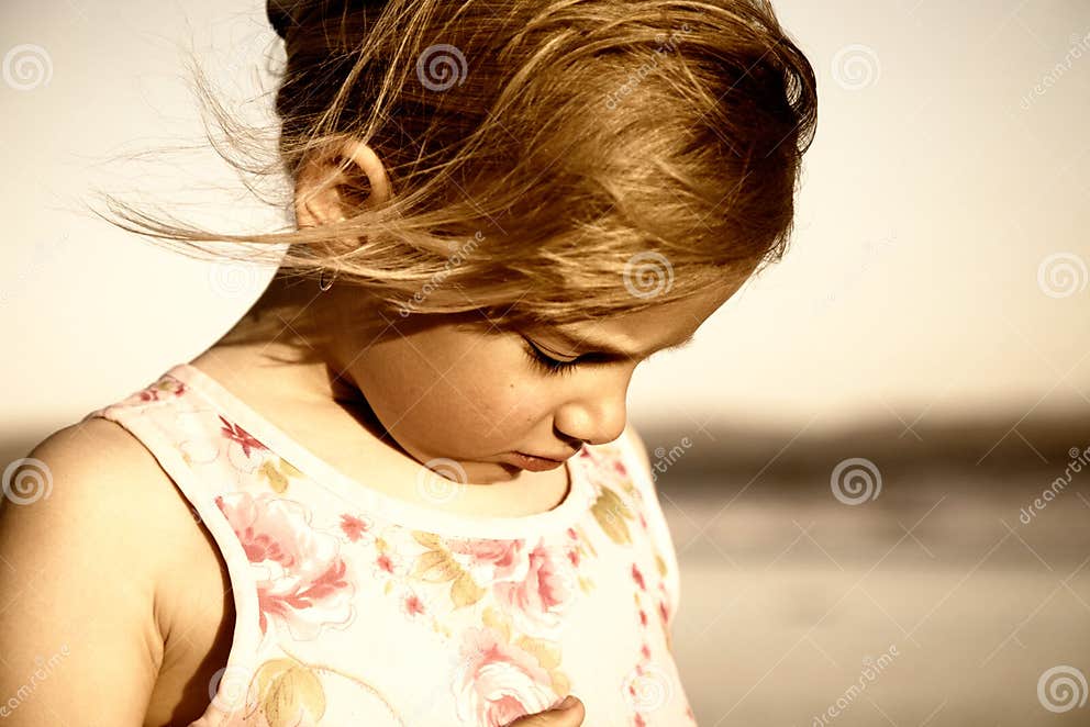 Sad child stock image. Image of little, nature, face - 17301609