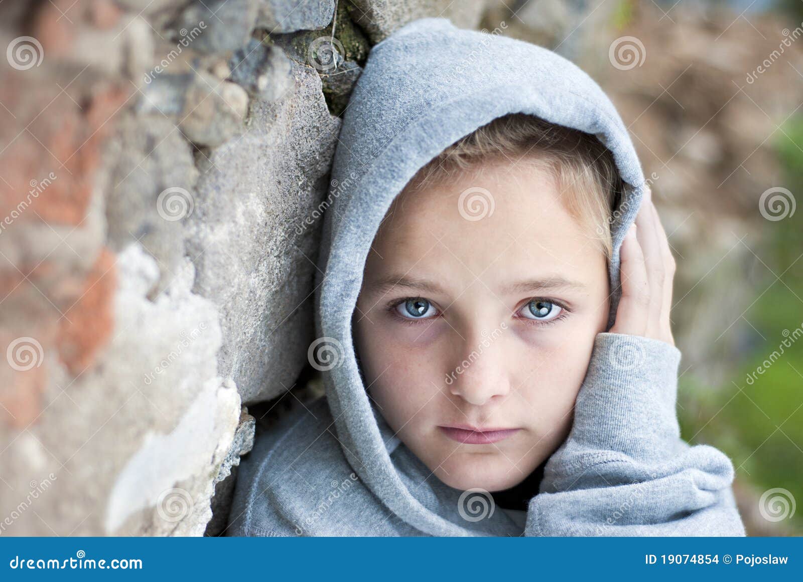 Sad child stock photo. Image of blond, neglect, fear - 19074854