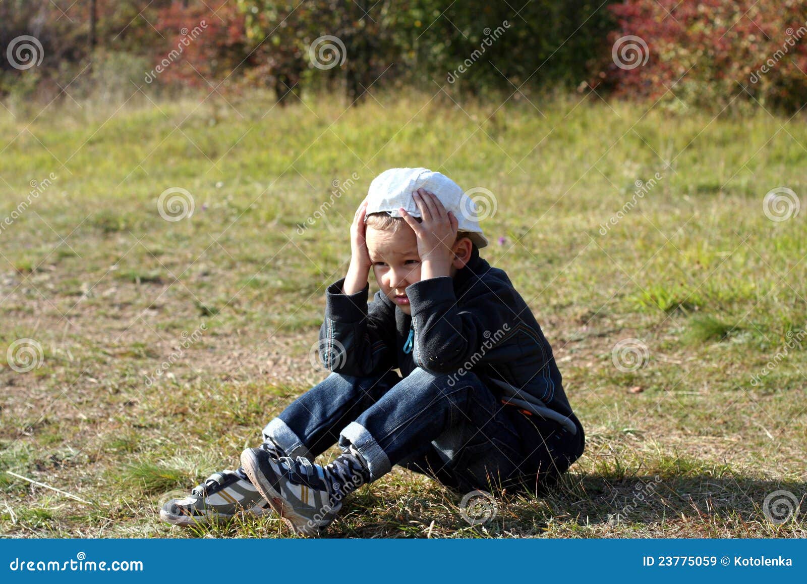 Sad child stock image. Image of depression, emotional - 23775059