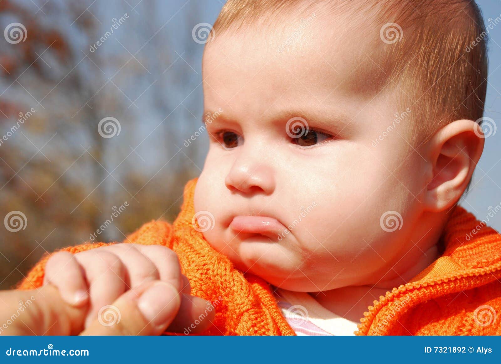 Sad child stock photo. Image of expression, dressed, innocence - 7321892