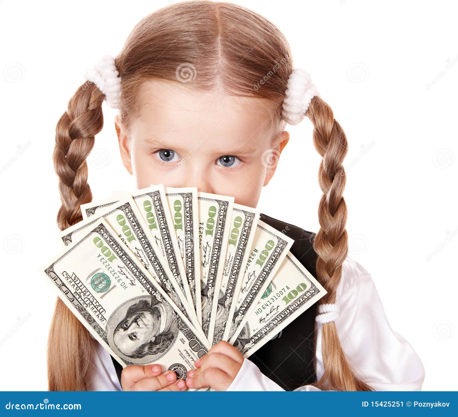 Sad child with money euro. stock image. Image of education - 15425251