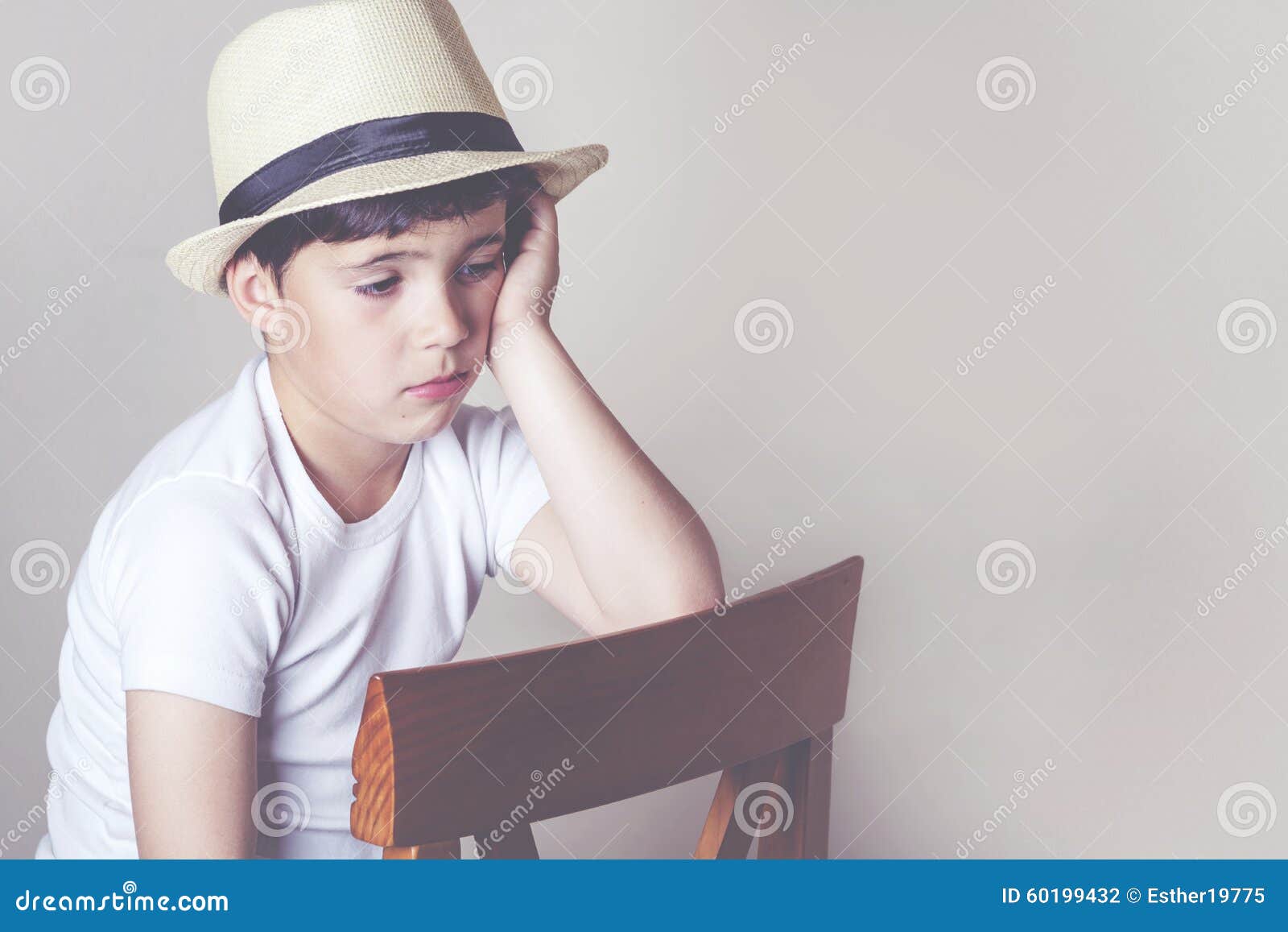 Sad child stock photo. Image of expression, spring, reflection - 60199432