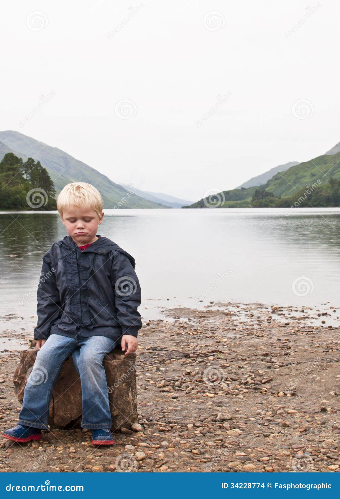 Sad child on a rainy day stock photo. Image of despair - 34228774
