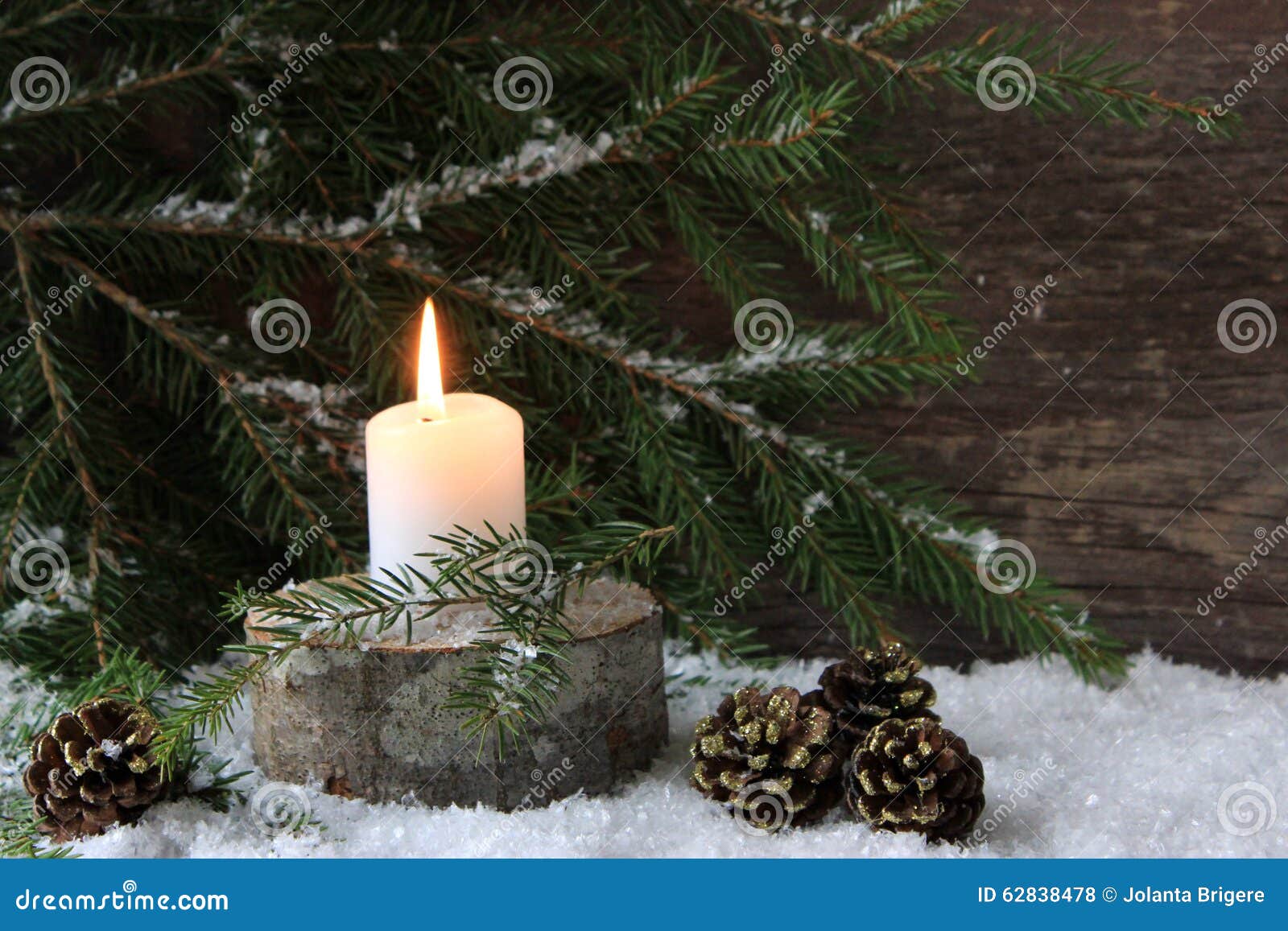 Sad Christmas candle stock photo. Image of natural, lonely - 62838478