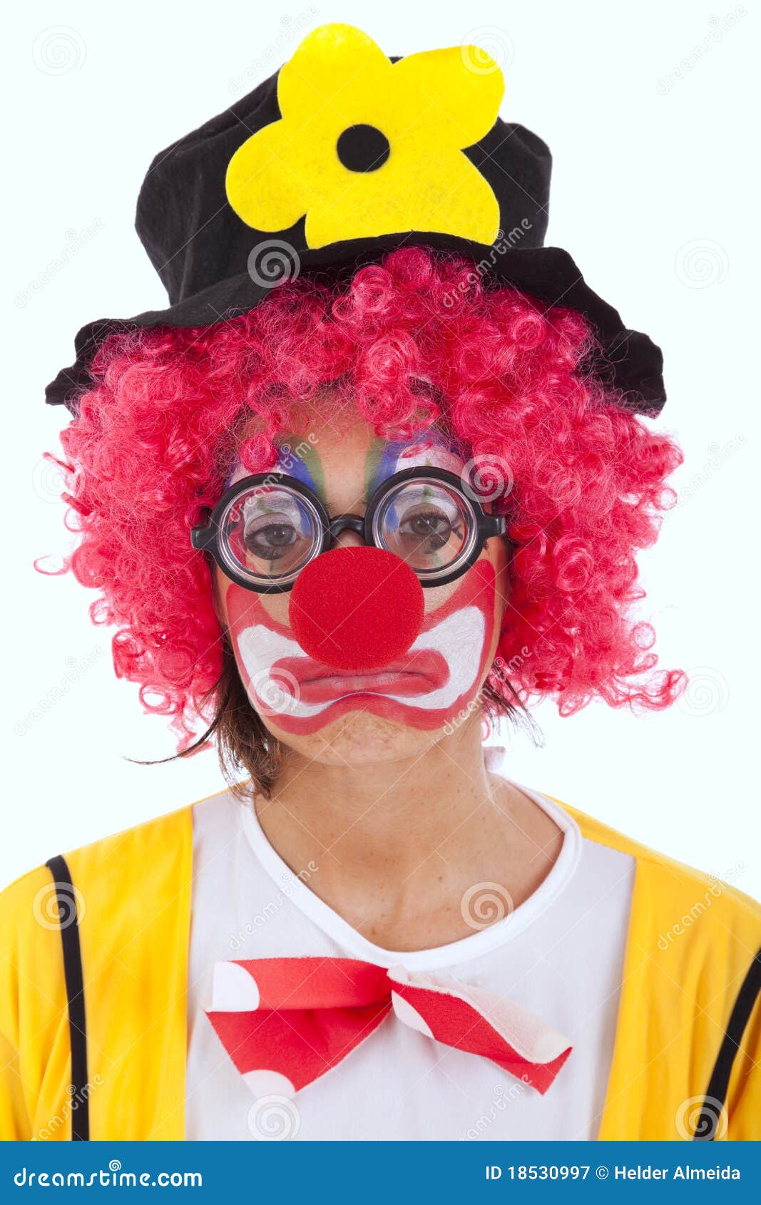 Sad clown stock image. Image of carnival, entertainer - 18530997