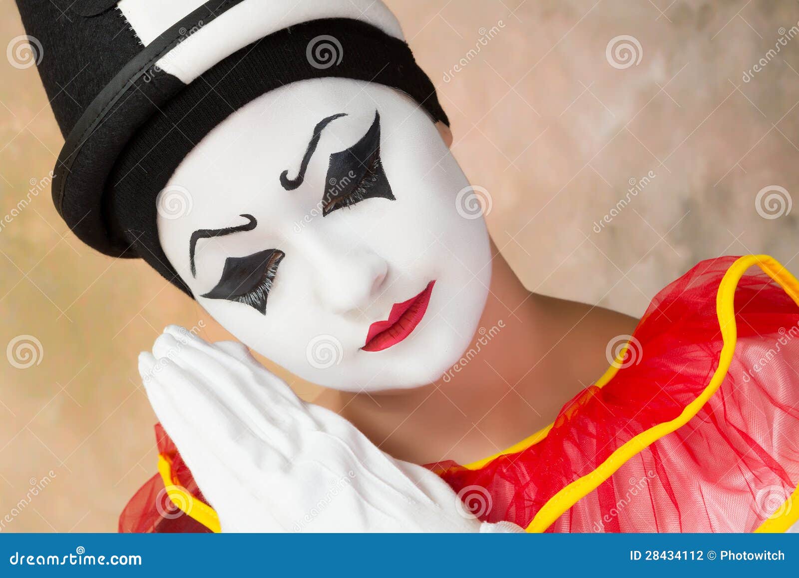 Sad clown stock photo. Image of colorful, entertainment - 28434112