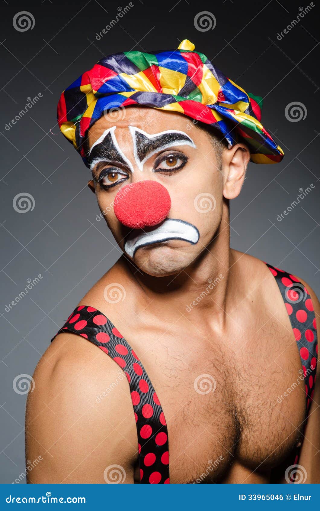 Sad clown stock photo. Image of humor, entertainer, adult - 33965046