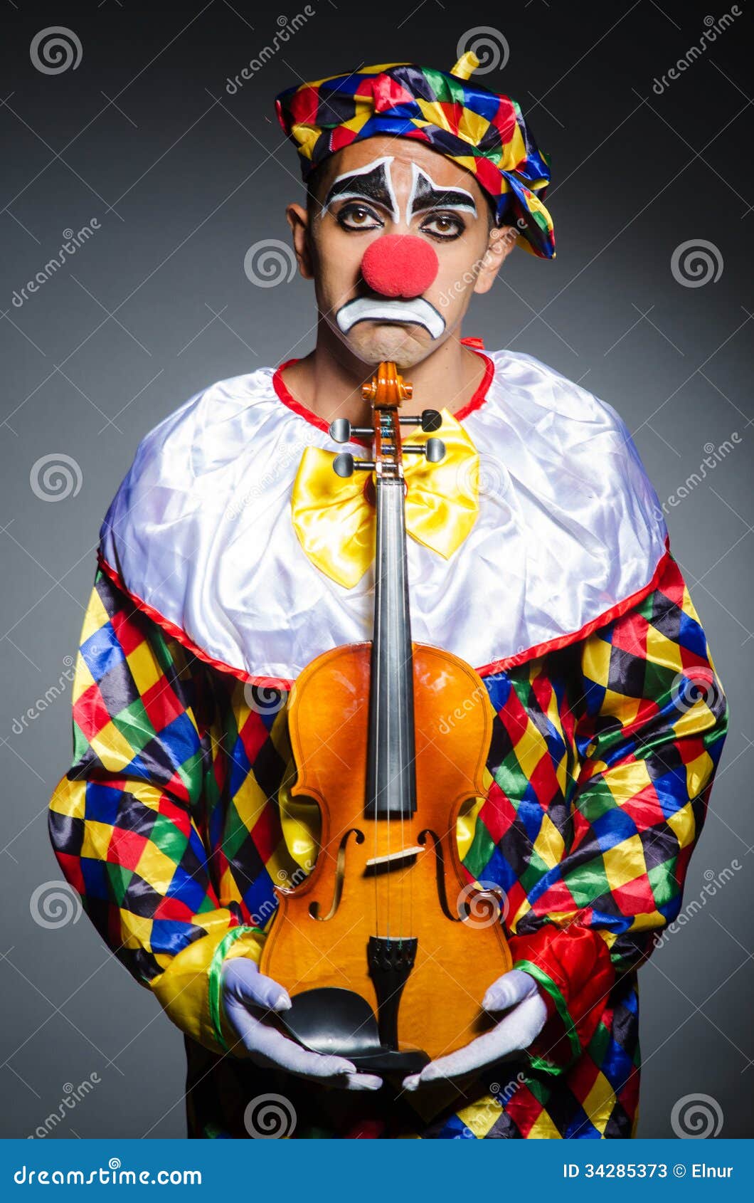 Sad clown stock image. Image of business, carnival, happy - 34285373