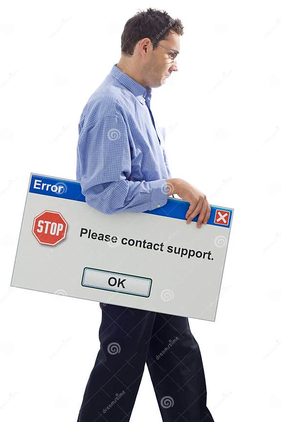 Sad computer user stock photo. Image of problem, information - 3145294