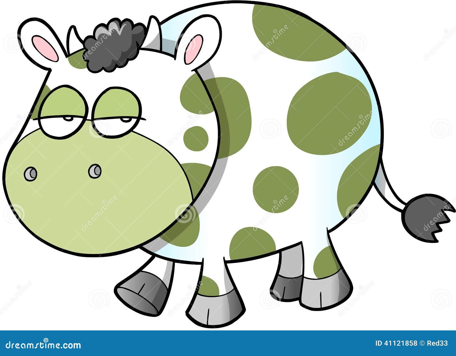 Sad Cow Vector Illustration Art | CartoonDealer.com #41121858