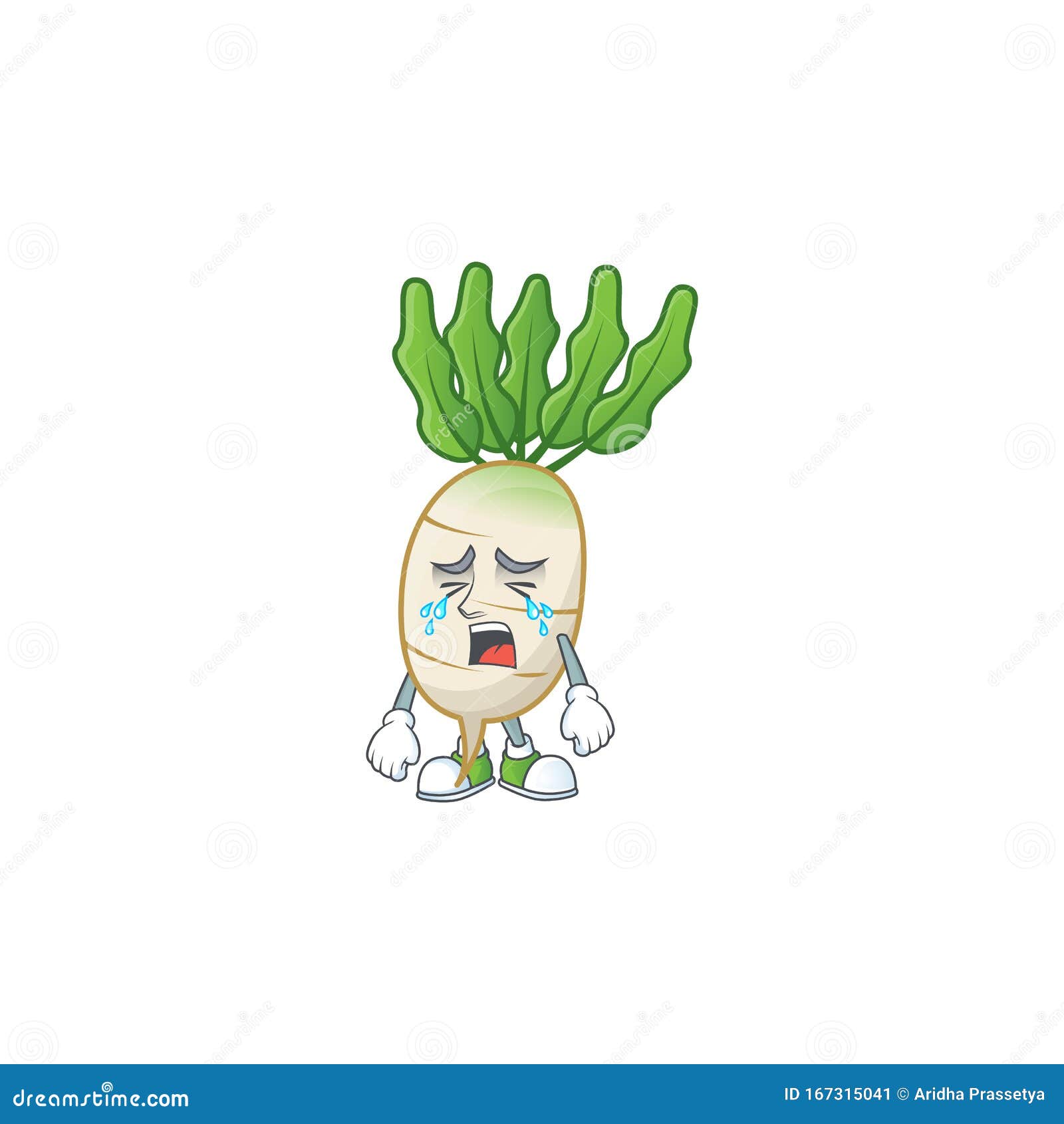 Sad Crying Gesture Potato Cartoon Character Style | CartoonDealer.com ...