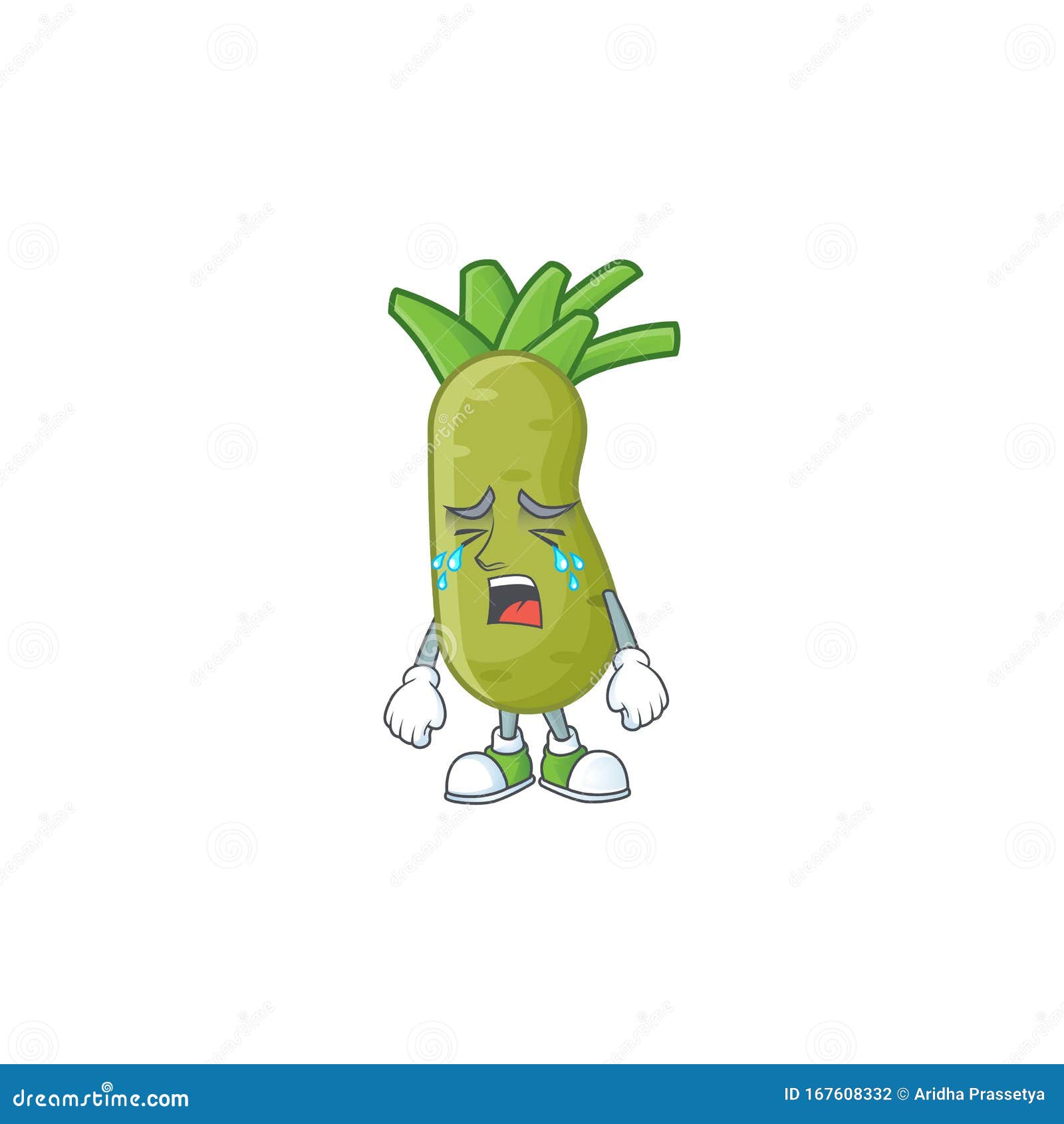 Sad Crying Gesture Potato Cartoon Character Style | CartoonDealer.com ...