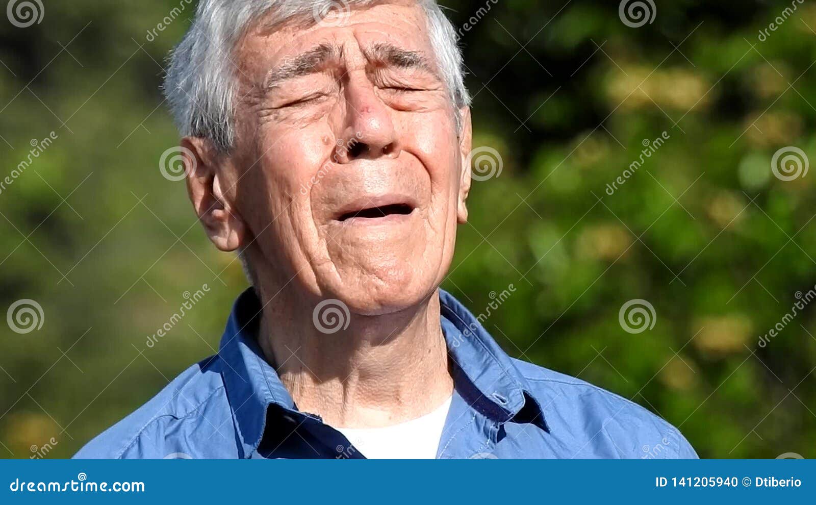 Sad Crying Hispanic Senior Man Stock Footage - Video of grandfather ...