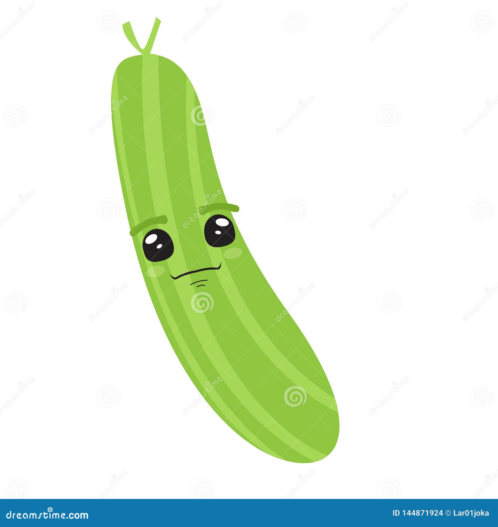 Sad cucumber cartoon stock vector. Illustration of health - 144871924