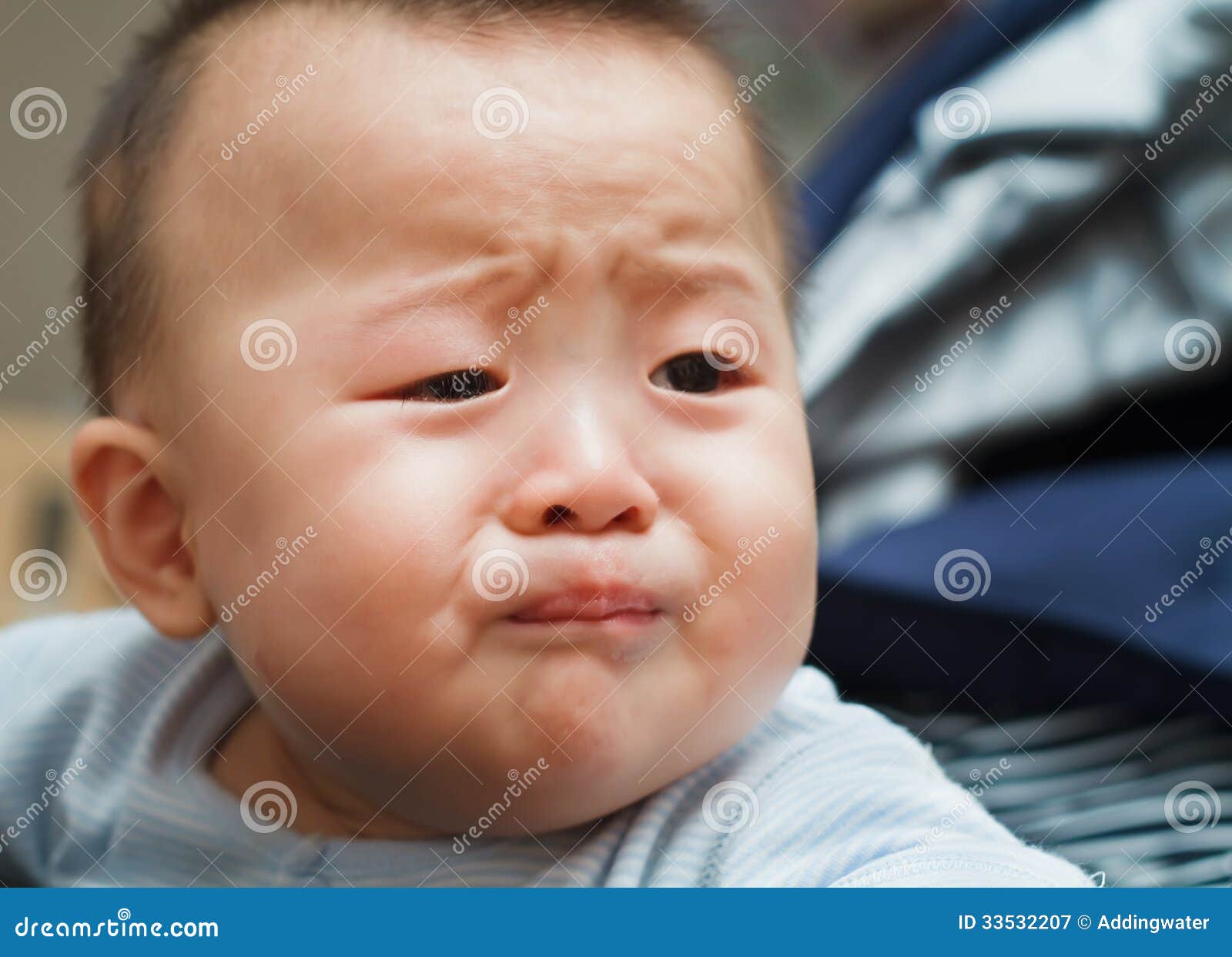 Sad Cute Asian Baby Watching Out Stock Image - Image of caucasian ...
