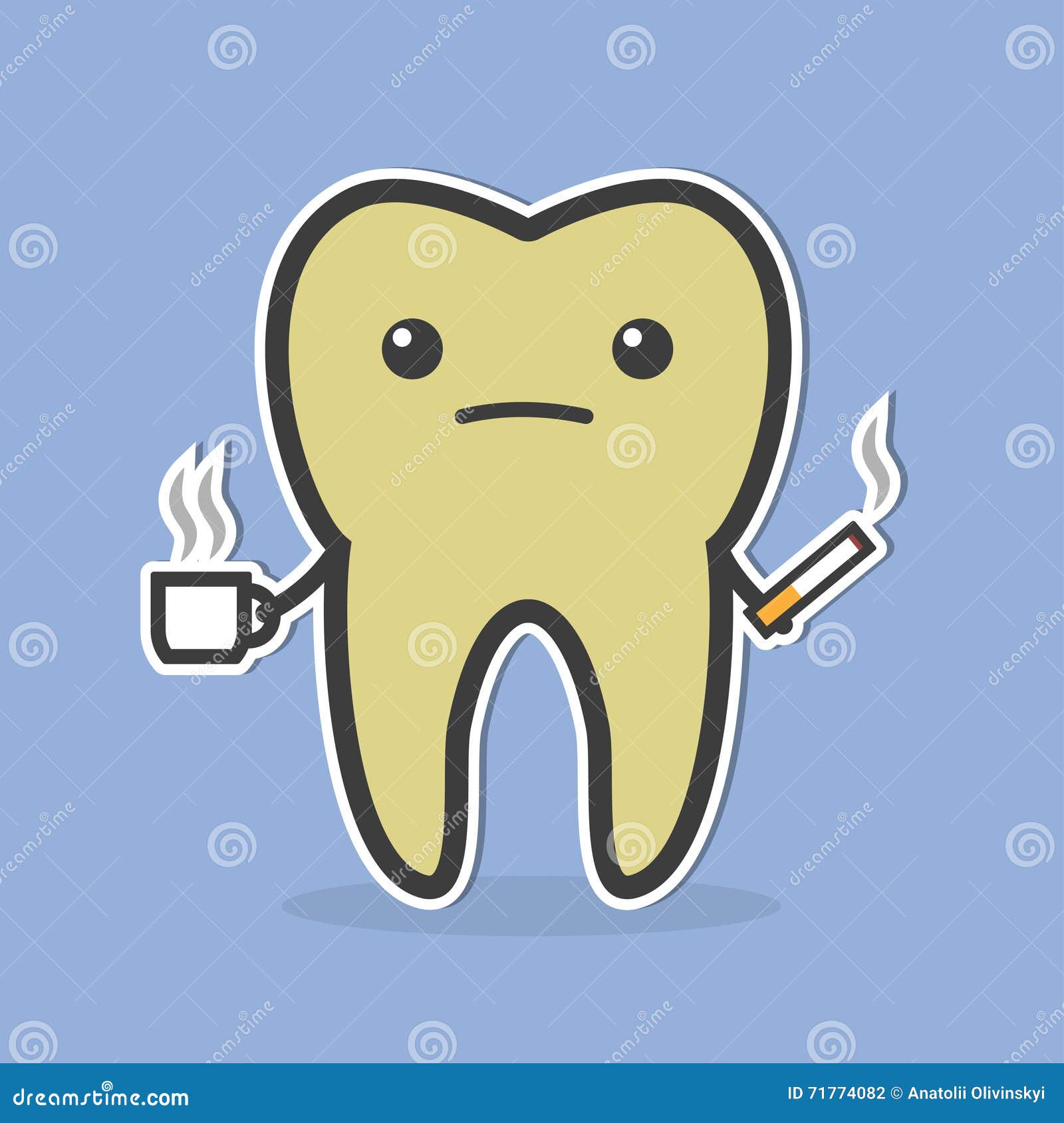 Cartoon Tooth Smoke Problem Stock Illustrations – 55 Cartoon Tooth ...