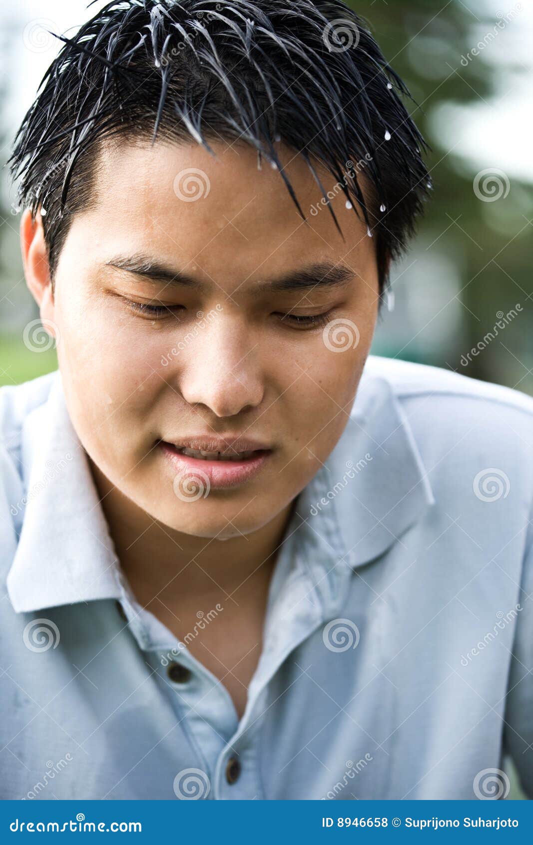 Sad and Depressed Asian Man Stock Photo - Image of lonely, stressed ...