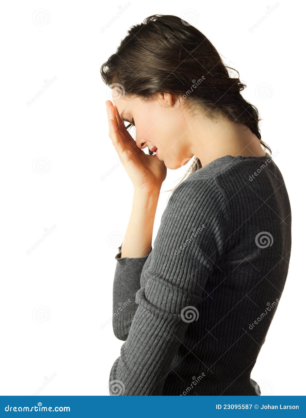 Sad and Depressed Woman Crying Stock Image - Image of depressed ...