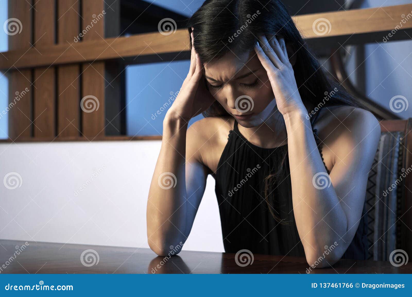 Wrong decision stock photo. Image of young, pretty, migraine - 137461766