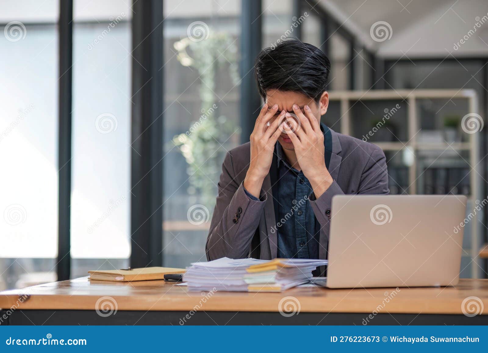 Sad Depression Serious People from Work,study Stress Concept.asian Man ...