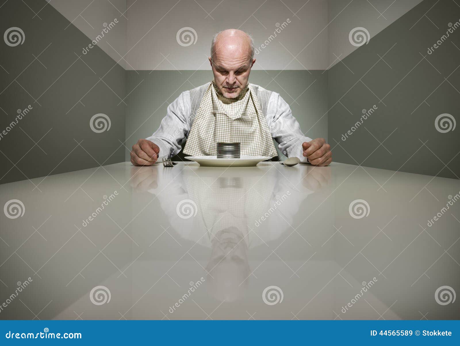 Sad dinner stock image. Image of revival, plate, humor - 44565589