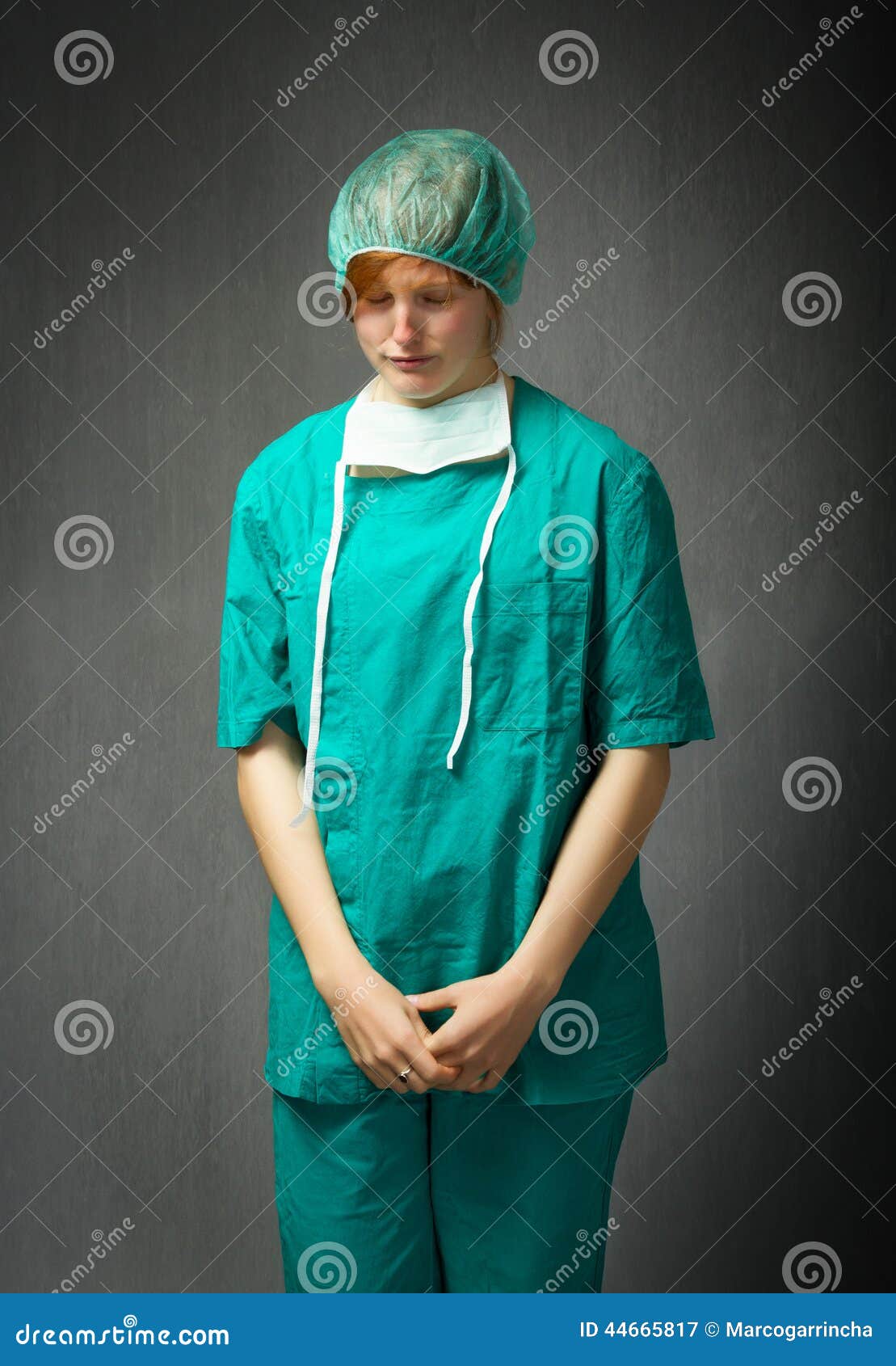 Sad Doctor stock image. Image of stressed, crying, nurse - 44665817