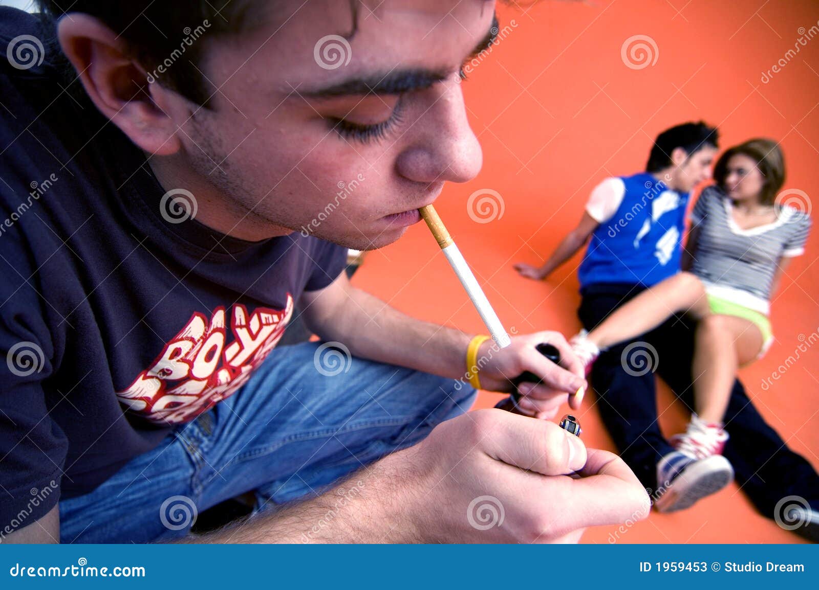 Sad Dumped Man stock image. Image of cigarette, males - 1959453